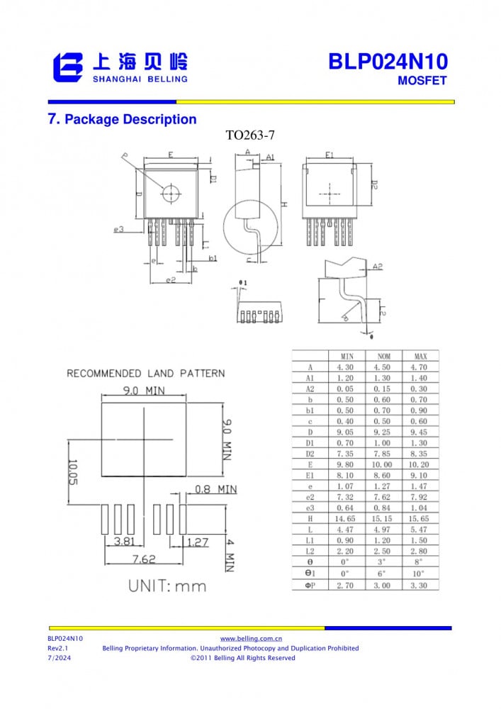 BLP024N10-T datasheet page 10