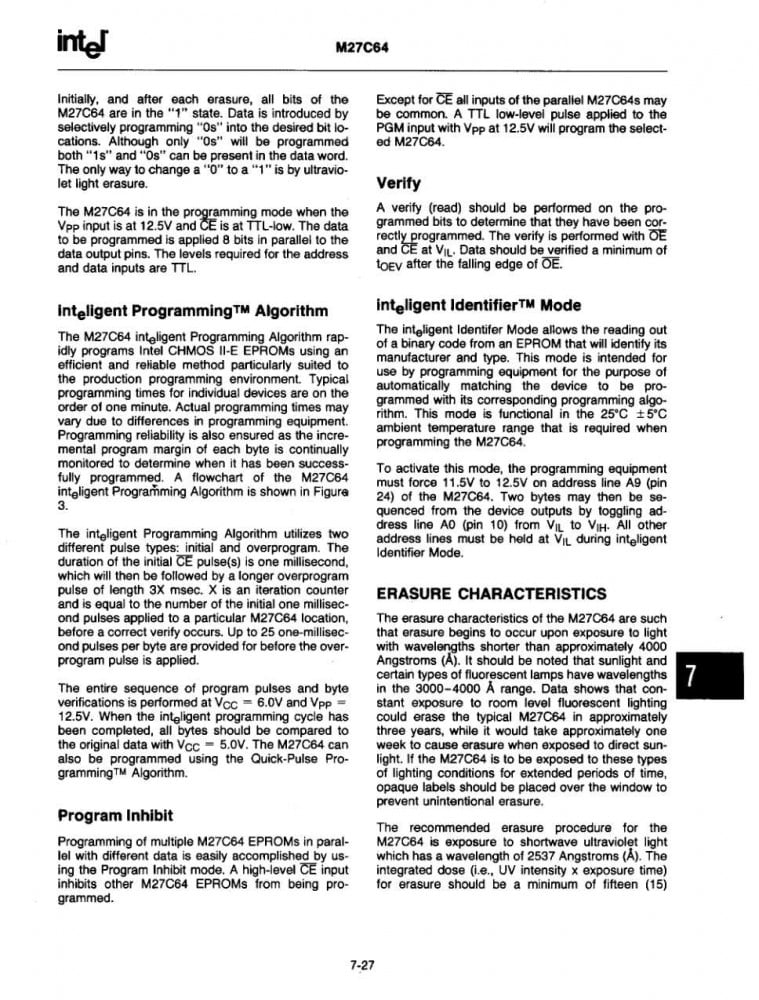 MC27C64 datasheet page 6