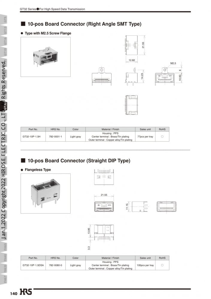 HRS GT32 series document page 9
