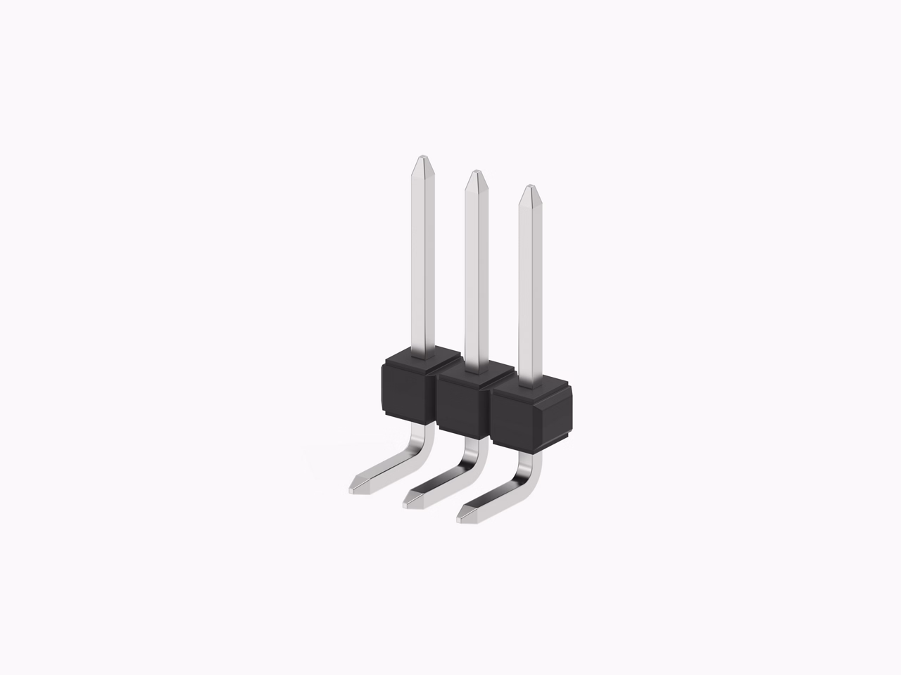 KK 254 Breakaway Header, Right-Angle Surface Mount Compatible, 3 Circuits, 0.38µm Gold (Au) Plating, Mating Pin Length 8.23mm, Bag