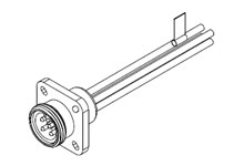 Mini-Change A-Size Receptacle, 5 Poles, 1/2