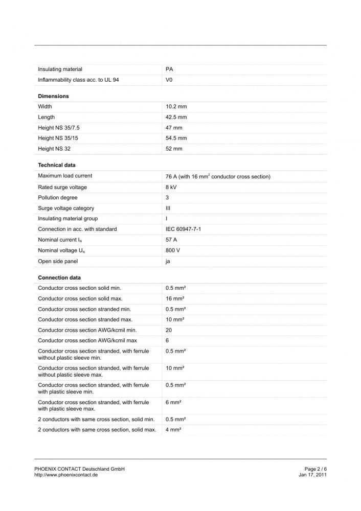 UK 10 N BU technical document page 2