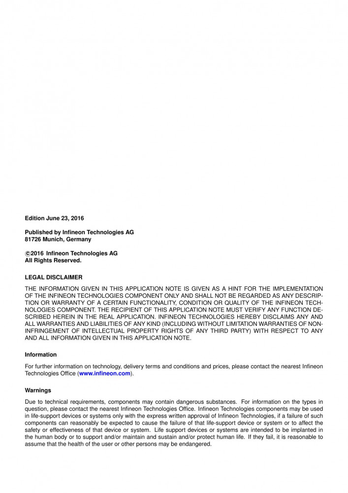Infineon datasheet page 2