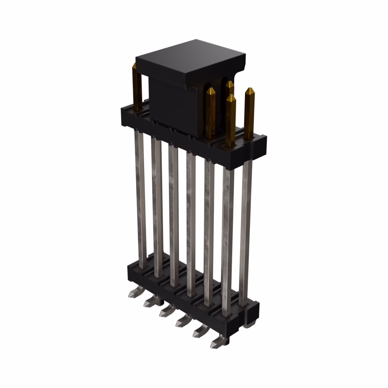 2.00mm Pitch Milli-Grid Header, Vertical, Surface Mount, Dual Row Dual Body, 12 Circuits, 0.38µm Gold (Au) Plating, 17.58mm Stacking Height, with Cap and Pegs, Tape and Reel, Lead-Free for sale