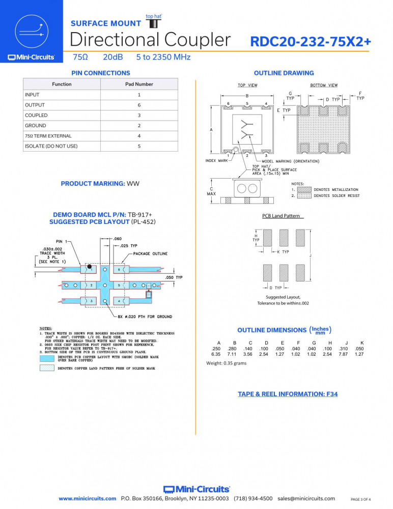 RDC20-232-75X2+ technical document page 3