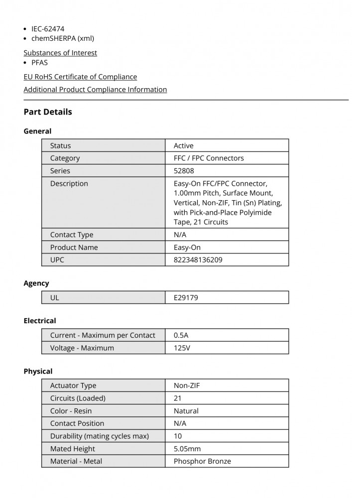 MOLEX 528082171 technical document image 2