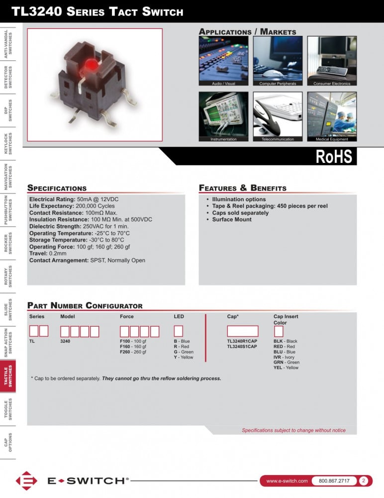TL3240 technical document page 1