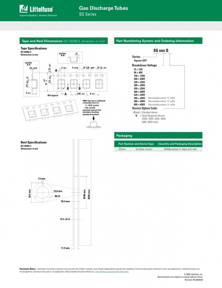 SG350Q datasheet page 4