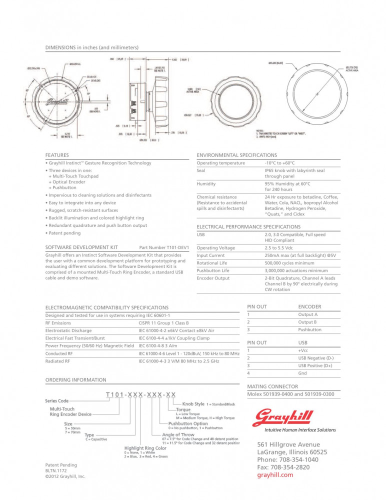 Grayhill T101-5C2-111-M1 document page 4