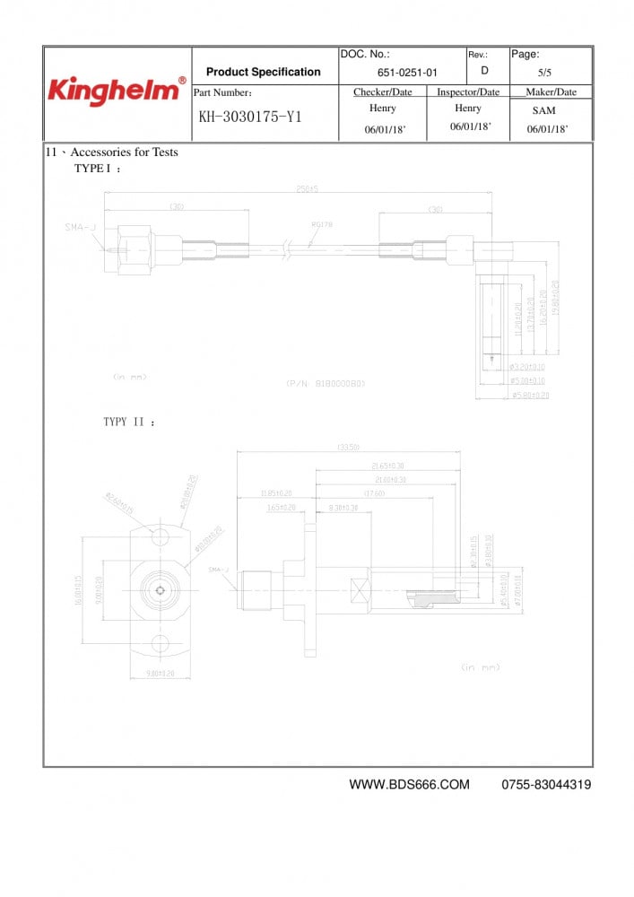 KH-3030175-Y1 product specification page 5