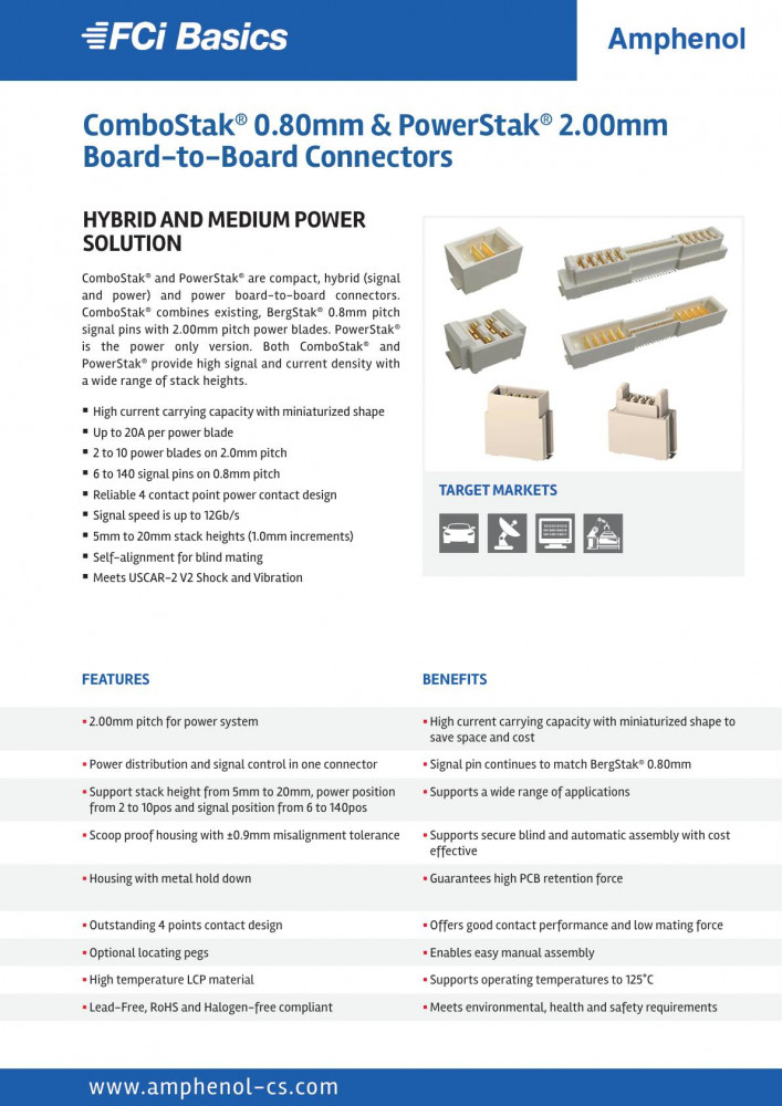 Amphenol PowerStak technical document page 1