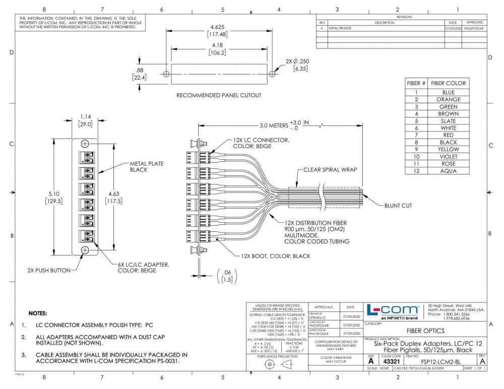 FSP12-LCM2-BL-3 technical document page