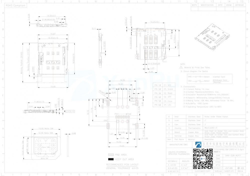 SMN-328-ACP7 technical document page 1
