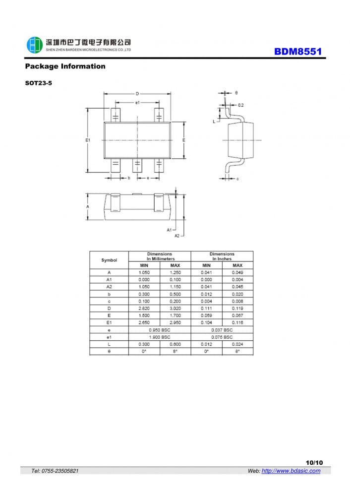 BDM8551 datasheet page 10