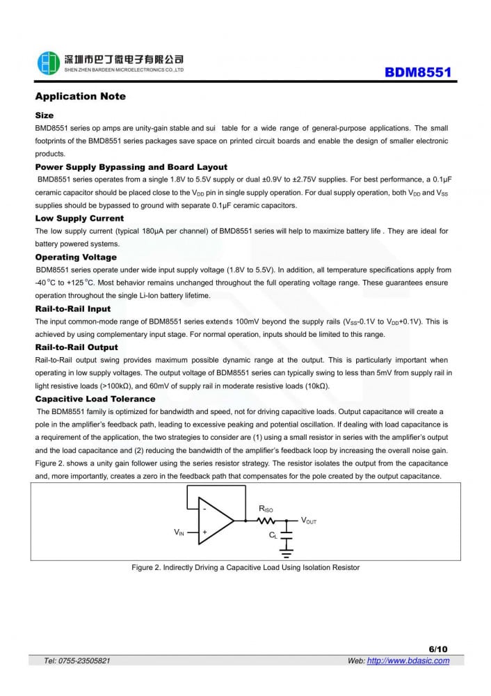 BDM8551 datasheet page 6