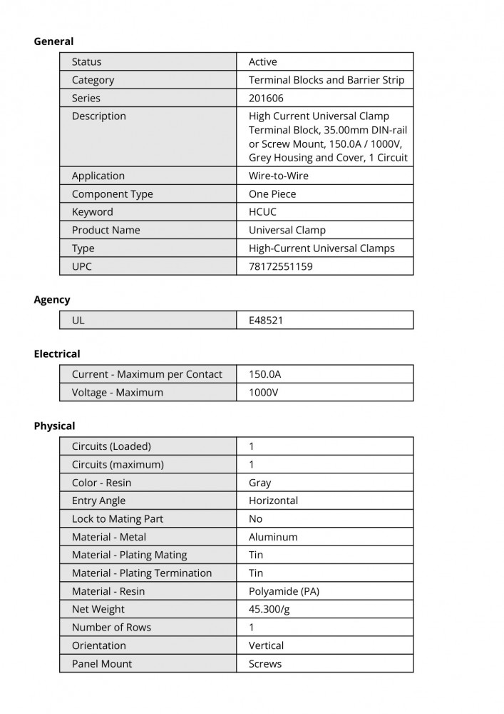 MOLEX 2016061610 product document, page 2