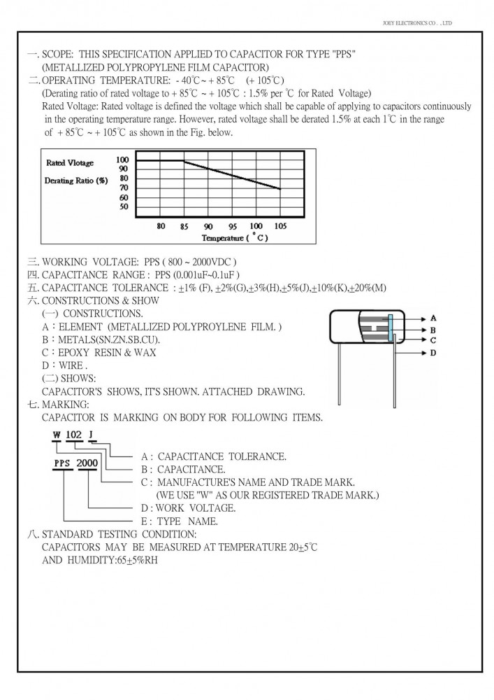 JOEY PPS specification page 4