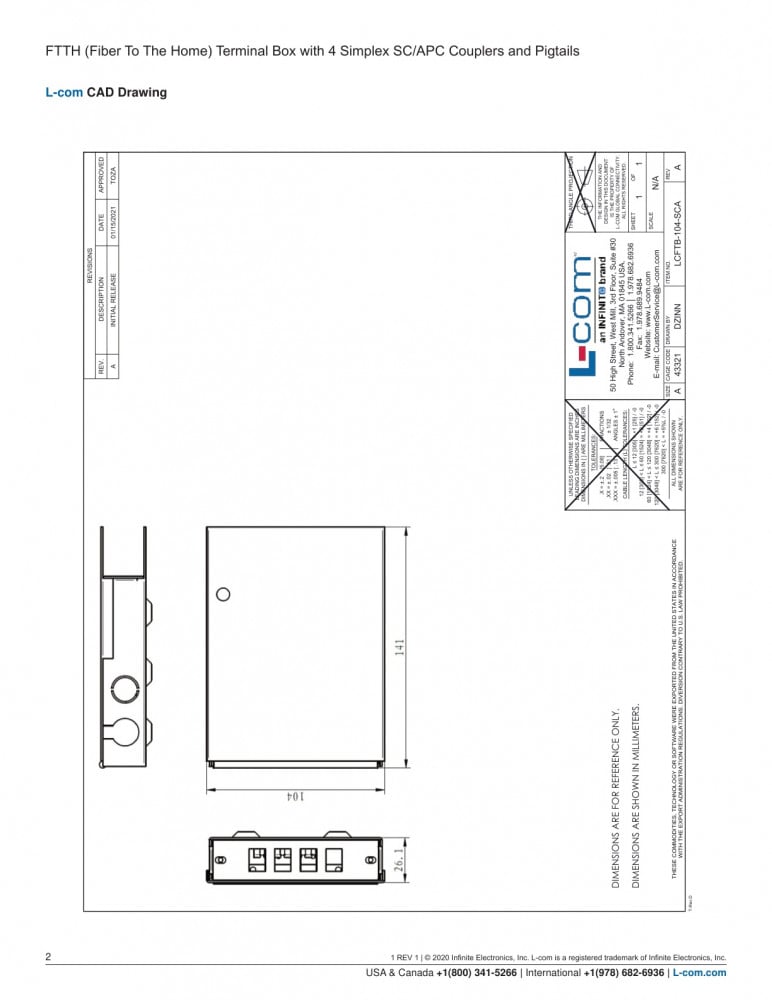 LCFTB-104-SCA technical document page 2