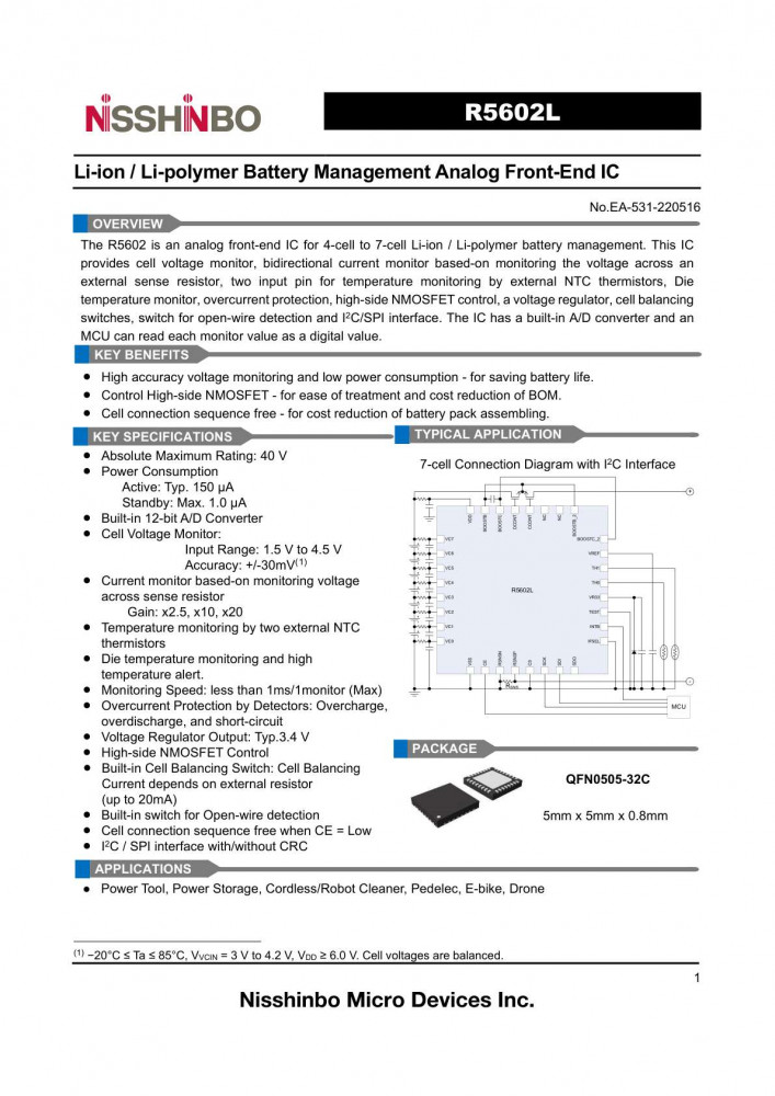 R5602 technical document page 1