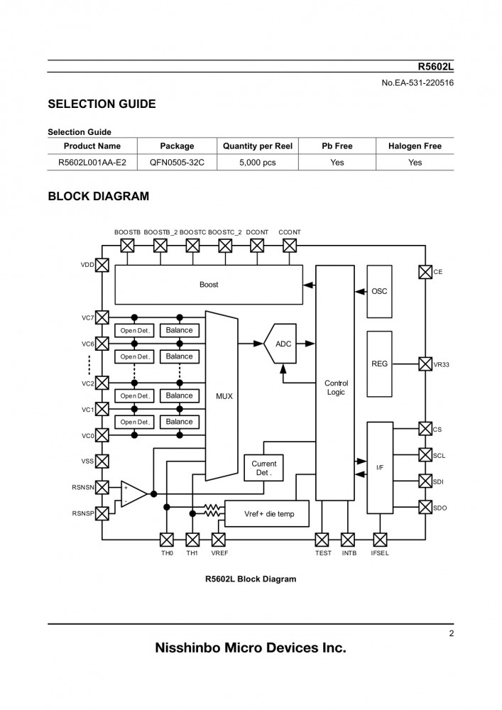 R5602 technical document page 2