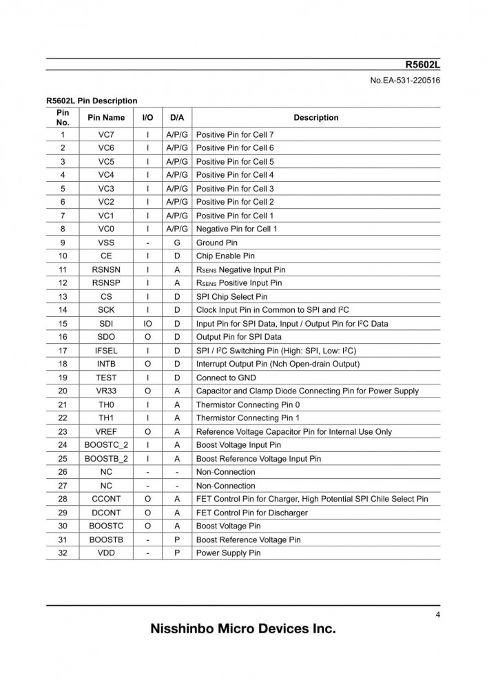 R5602 technical document page 4