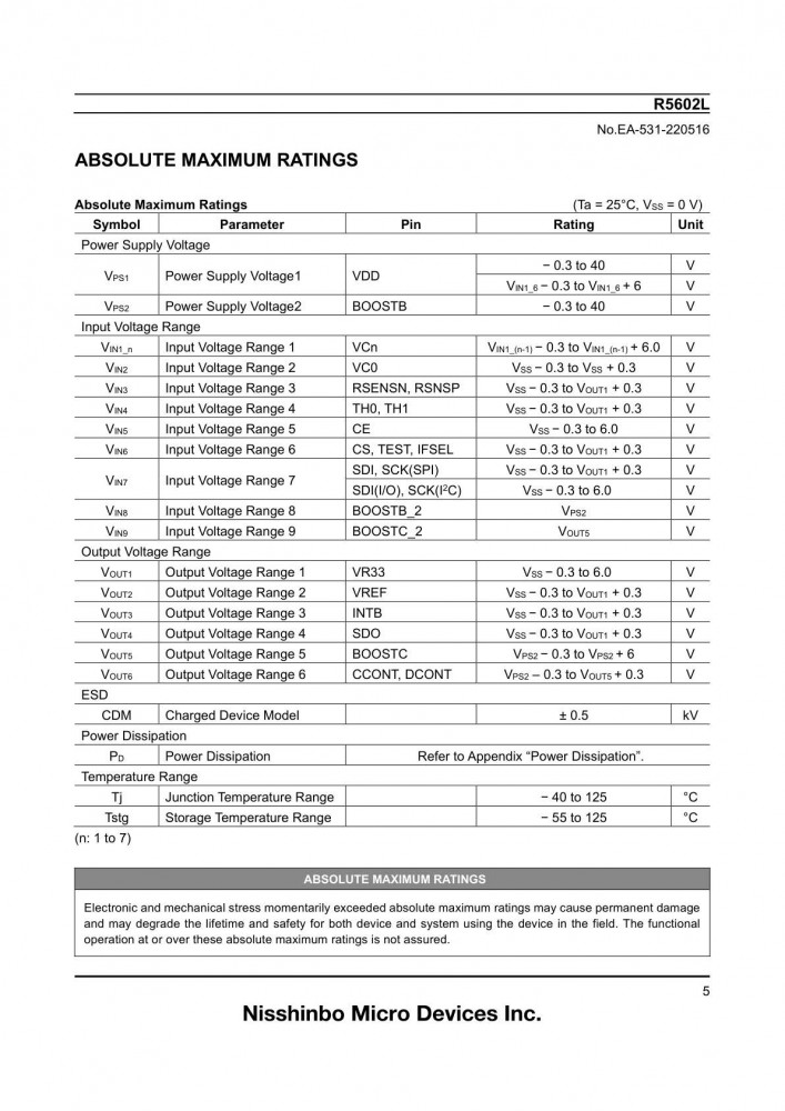R5602 technical document page 5