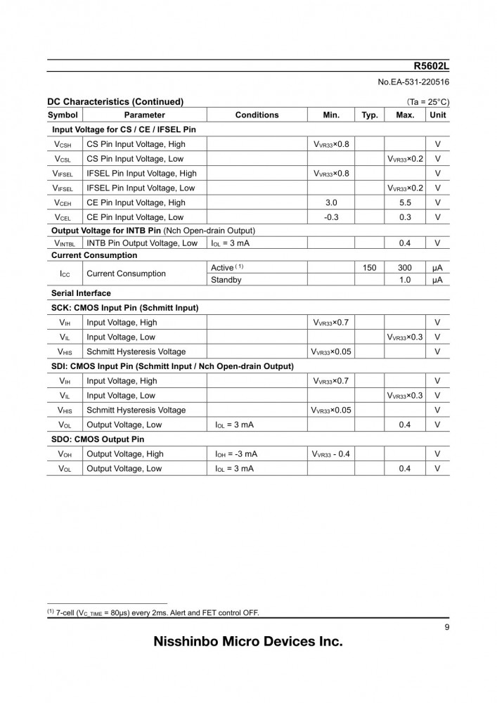 R5602 technical document page 9
