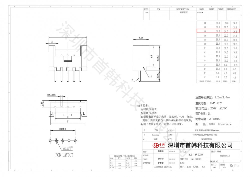 2.0-13P ZZDK technical document page 1