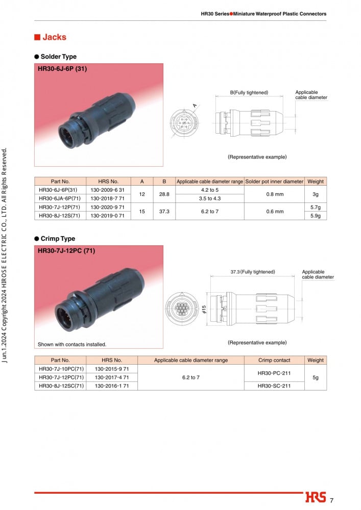 HRS HR30 catalog page 7