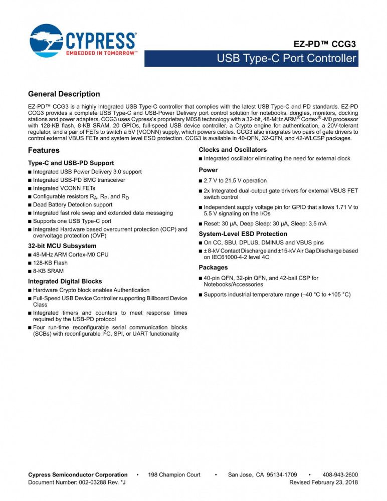 CY4531 technical document page 2