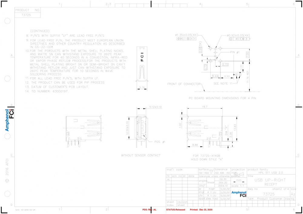 73725-0110BLF drawing sheet 2