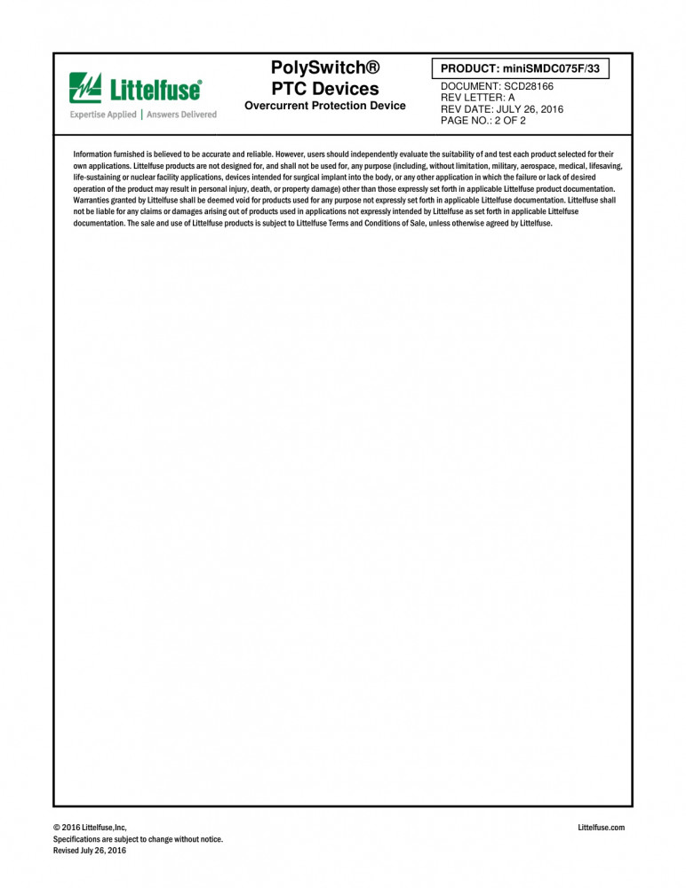 MINISMDC075F/33-2 technical document page 2