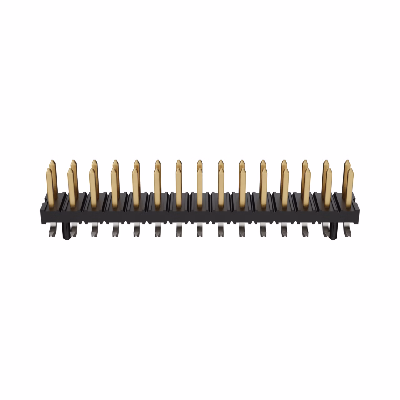 Milli-Grid Header, Vertical, Surface Mount, 30 Circuits, 0.76µm Gold (Au) Plating, Mating Pin Length 3.80mm, with Pegs, Tube, Lead-Free for sale