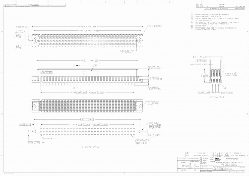 TE Connectivity 5535089-5 technical drawing