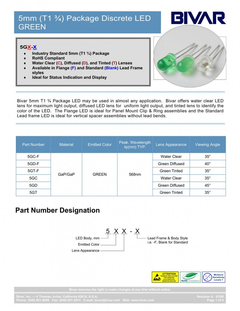 BIVAR 5GD-F datasheet page 1