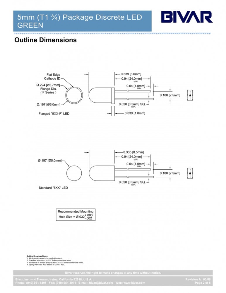BIVAR 5GD-F datasheet page 2