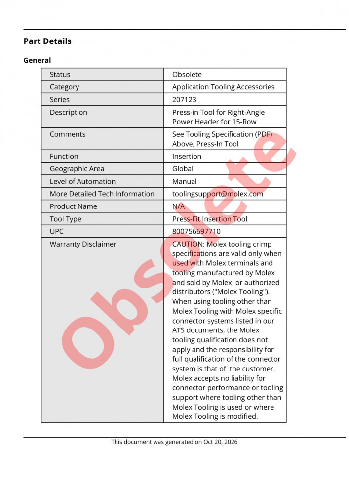 Tooling document preview, page 2