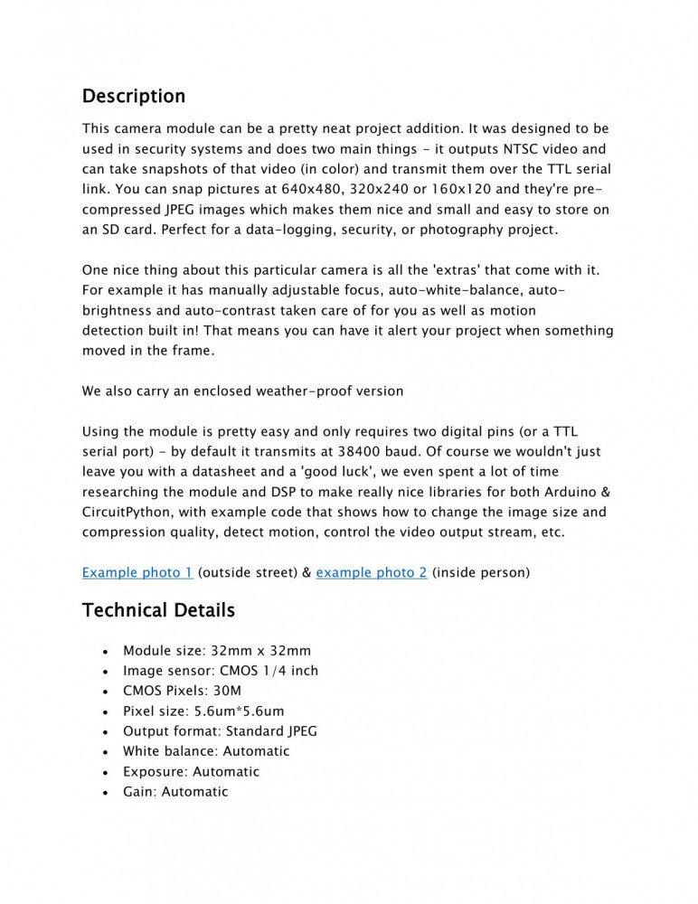 Adafruit Model 397 technical document page 2