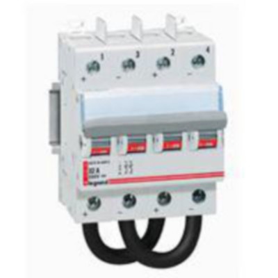 Modular switch disconnector - IS 25A 800V DC - 4 modules DC 21B - Emergency stop safety switch - Photovoltaic DC isolating use for sale