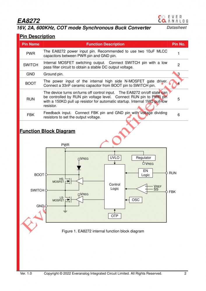 EA8272T7R datasheet page 2