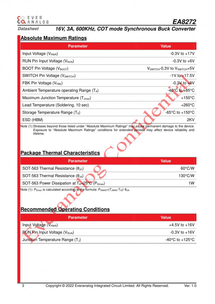 EA8272T7R datasheet page 3