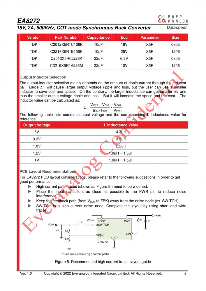 EA8272T7R datasheet page 8