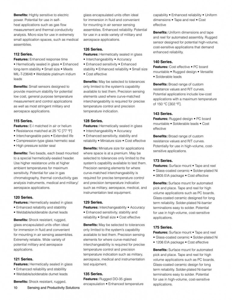 Honeywell temperature sensor documentation page 10