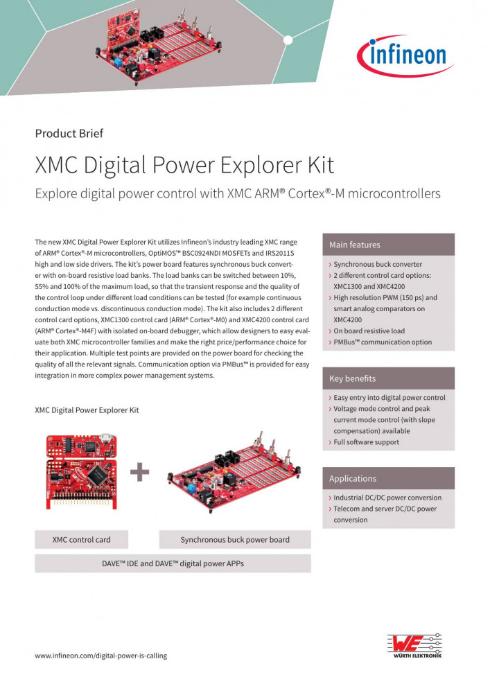 XMC Digital Power Explorer Kit product brief page 1