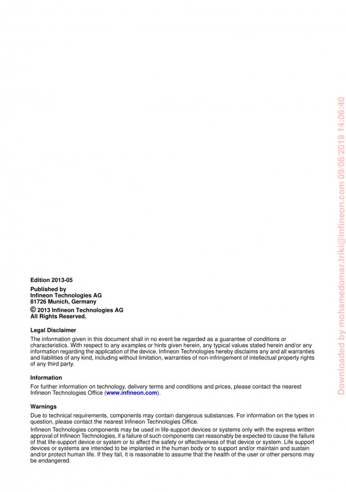 Application Kit TC2X5 Hardware Manual page 2