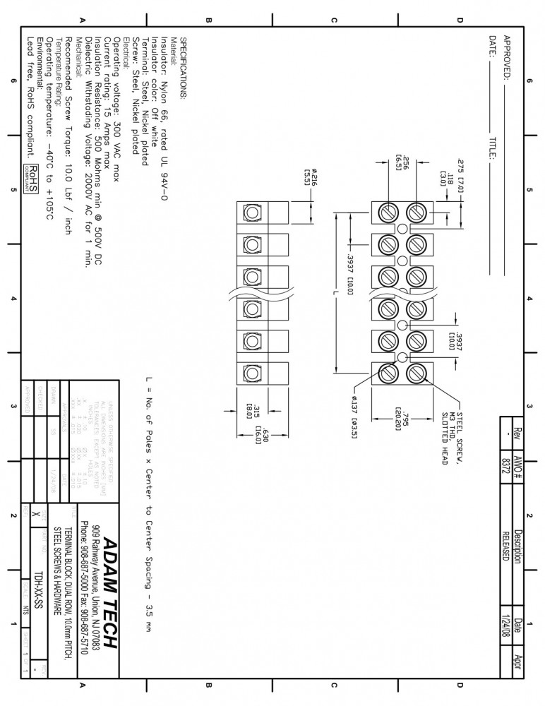 TDH-XX-SS technical document page preview