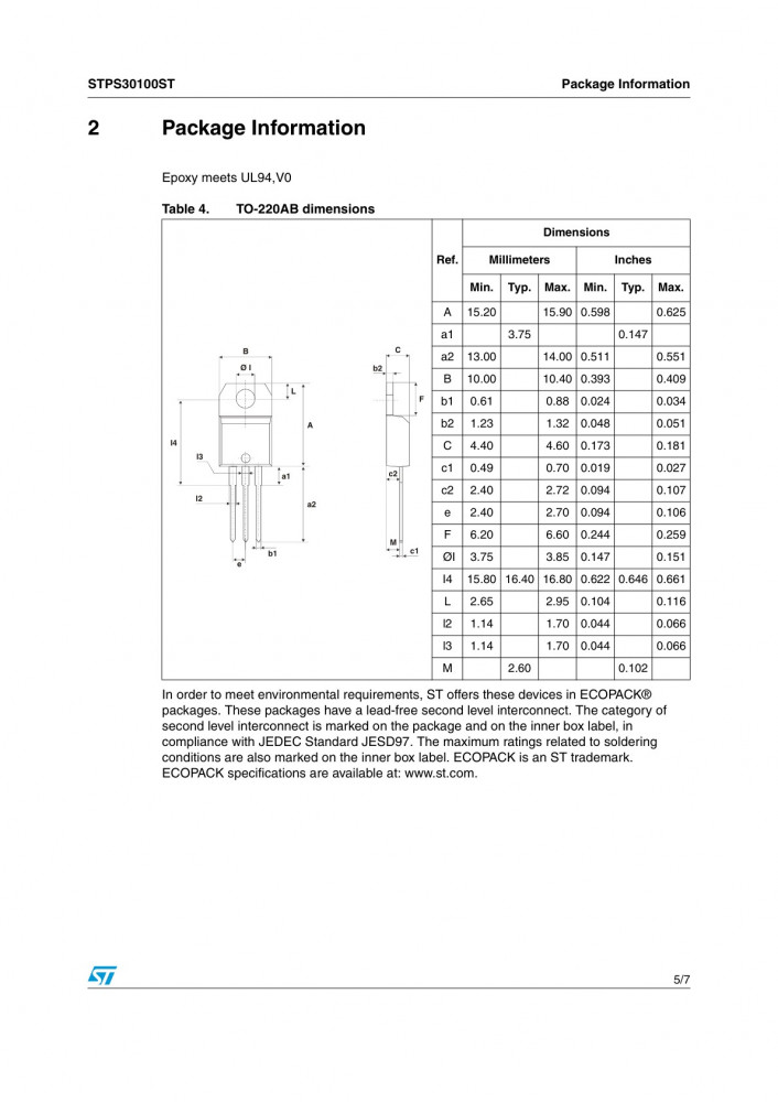STPS30100ST document page 5