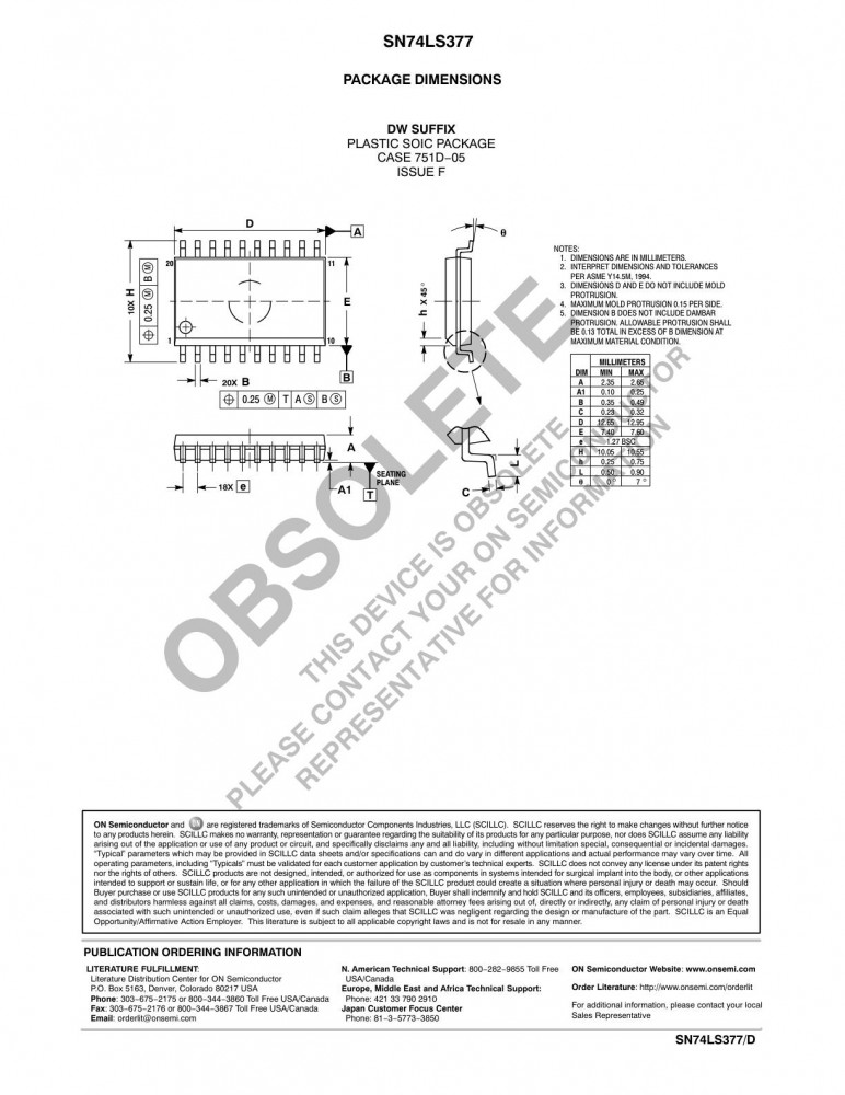 SN74LS377N technical document page 6