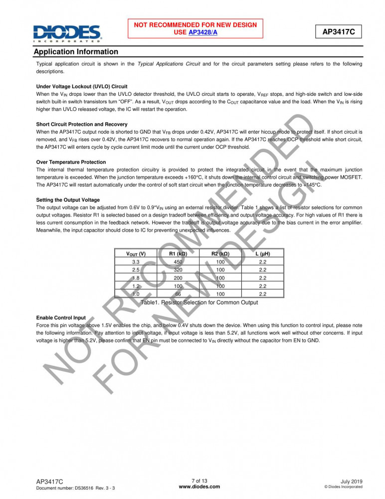 AP3417CKTR-G1 datasheet page 7