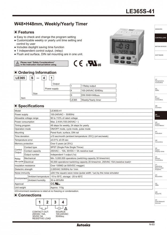 LE365S document page 1